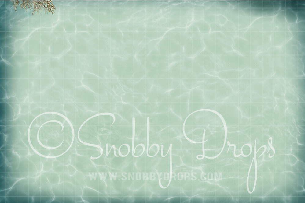 Shells and Bells Mermaid Christmas Rubber Backed Floor by Snobby Drops