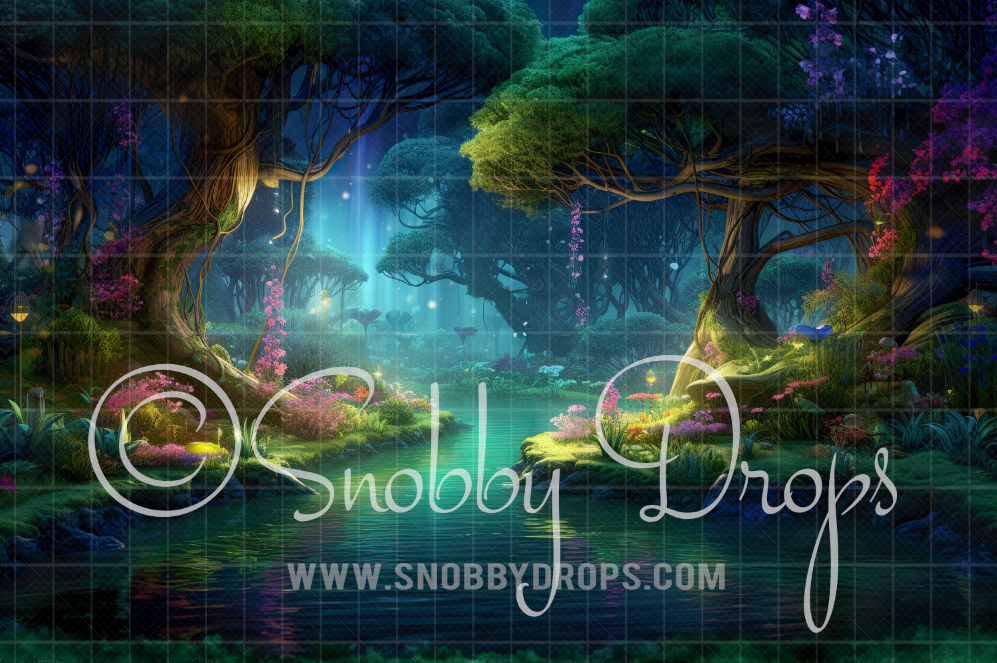 Princess and the Frog Bayou Fabric Backdrop by Snobby Drops