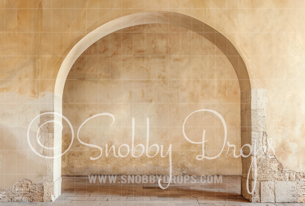 Beige Arch Fabric Backdrop M6193 exclusive at Snobby Drops
