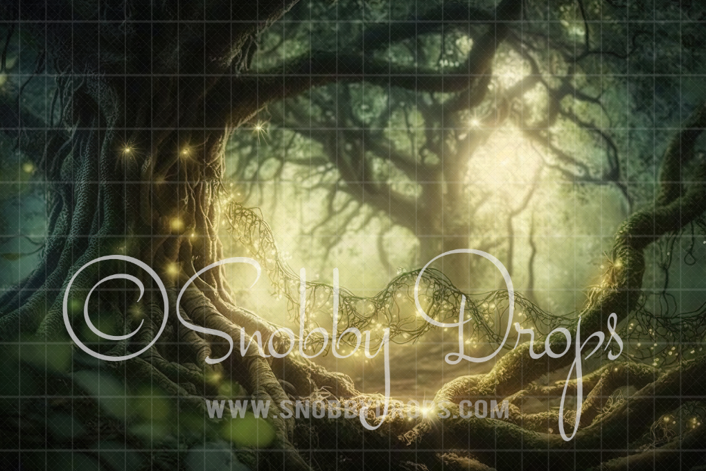 Snobby Drops Fairy Forest Fabric Backdrop Made in the USA