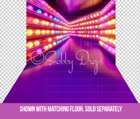 Glowing Core Memory Balls Fabric Backdrop DC06 by Snobby Drops USA