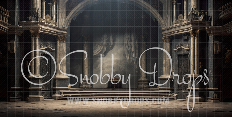 Hamlet Theater Fabric Event Backdrop by Snobby Drops