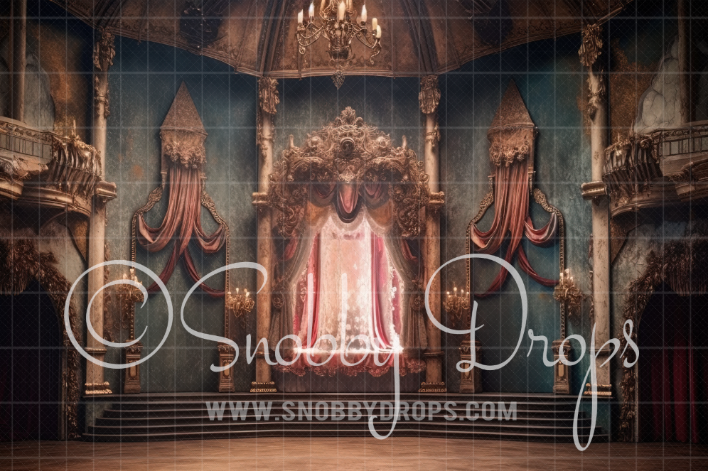 Snobby Drops Nutcracker Realm Fabric Backdrop Made in the USA