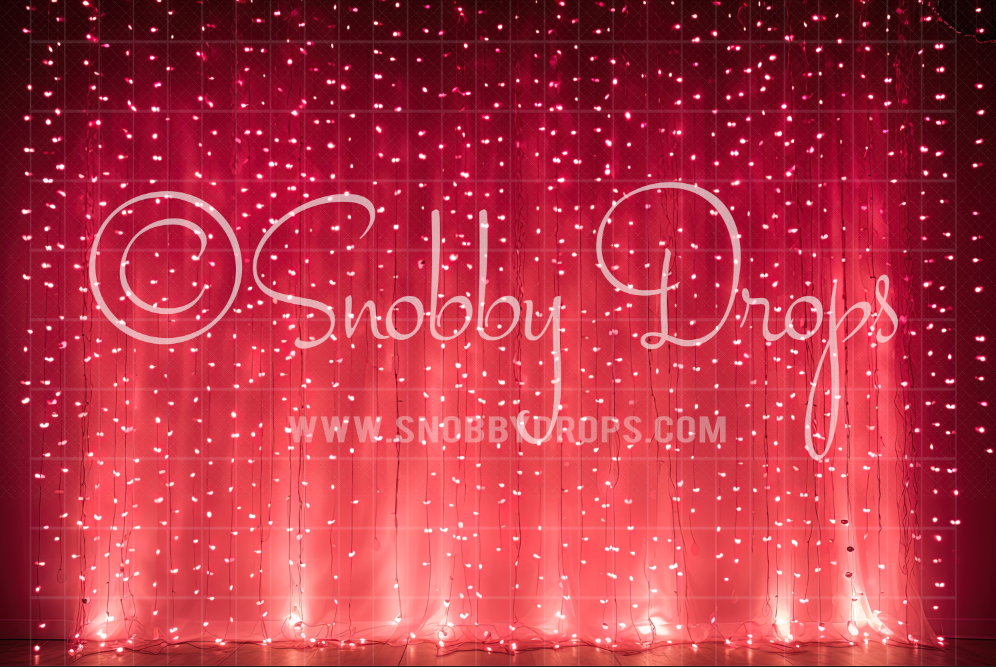 Red Twinkle Dance Backdrop by Snobby Drops