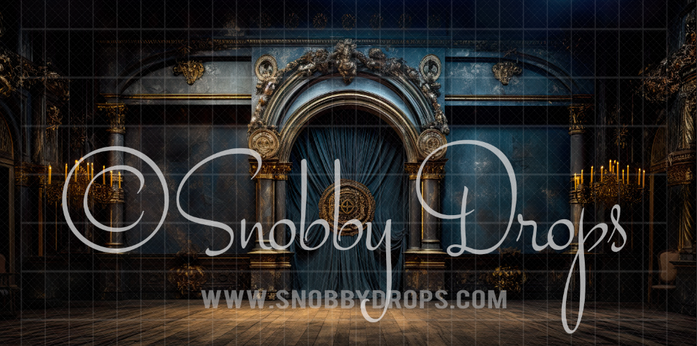 Shakespeare Theater Fabric Event Backdrop by Snobby Drops