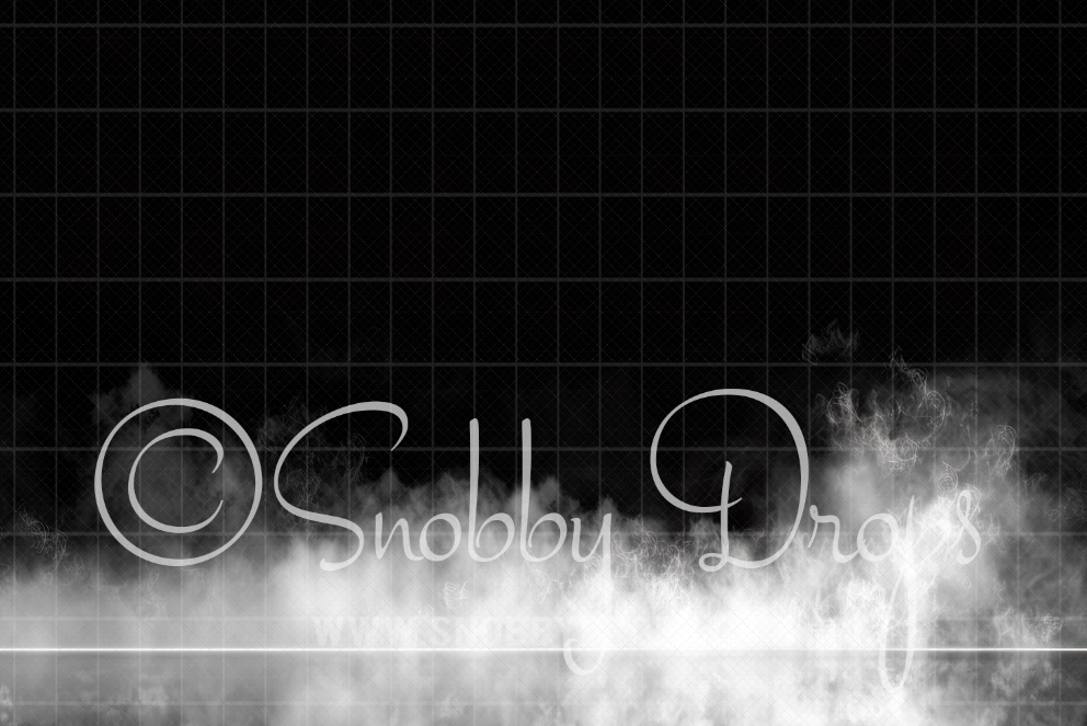 Smoke on Black TTPD Concert Fabric Backdrop by Snobby Drops USA