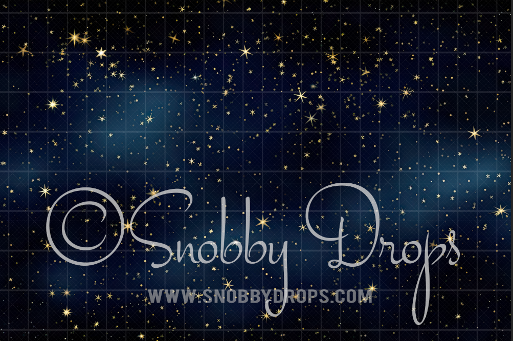 Twinkle Stars Texture Fabric Backdrop by Snobby Drops
