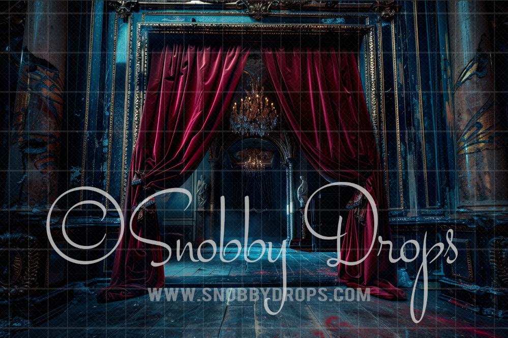 Vampire Gothic Entrance Fabric Backdrop exclusive at Snobby Drops