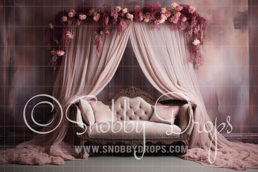 Violet Whispers Fine Art Fabric Backdrop by Snobby Drops