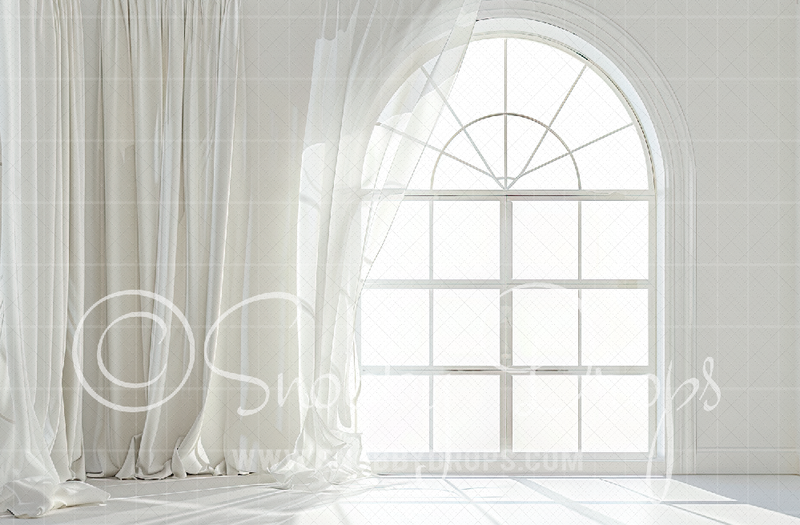 White Room with Window Fabric Backdrop exclusive at Snobby Drops